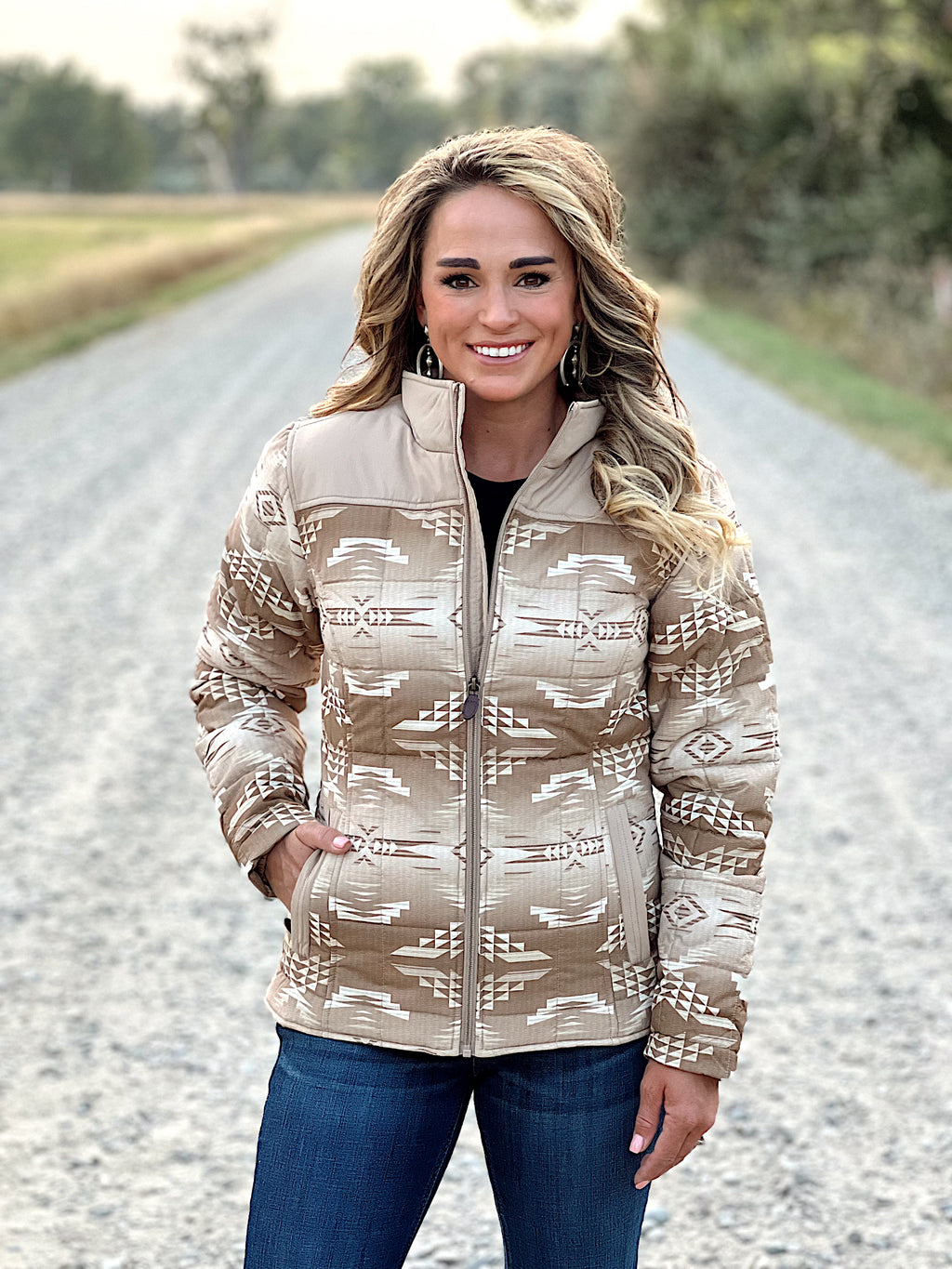 The Aztec Puffer Jacket – Follow Your Arrow Montana